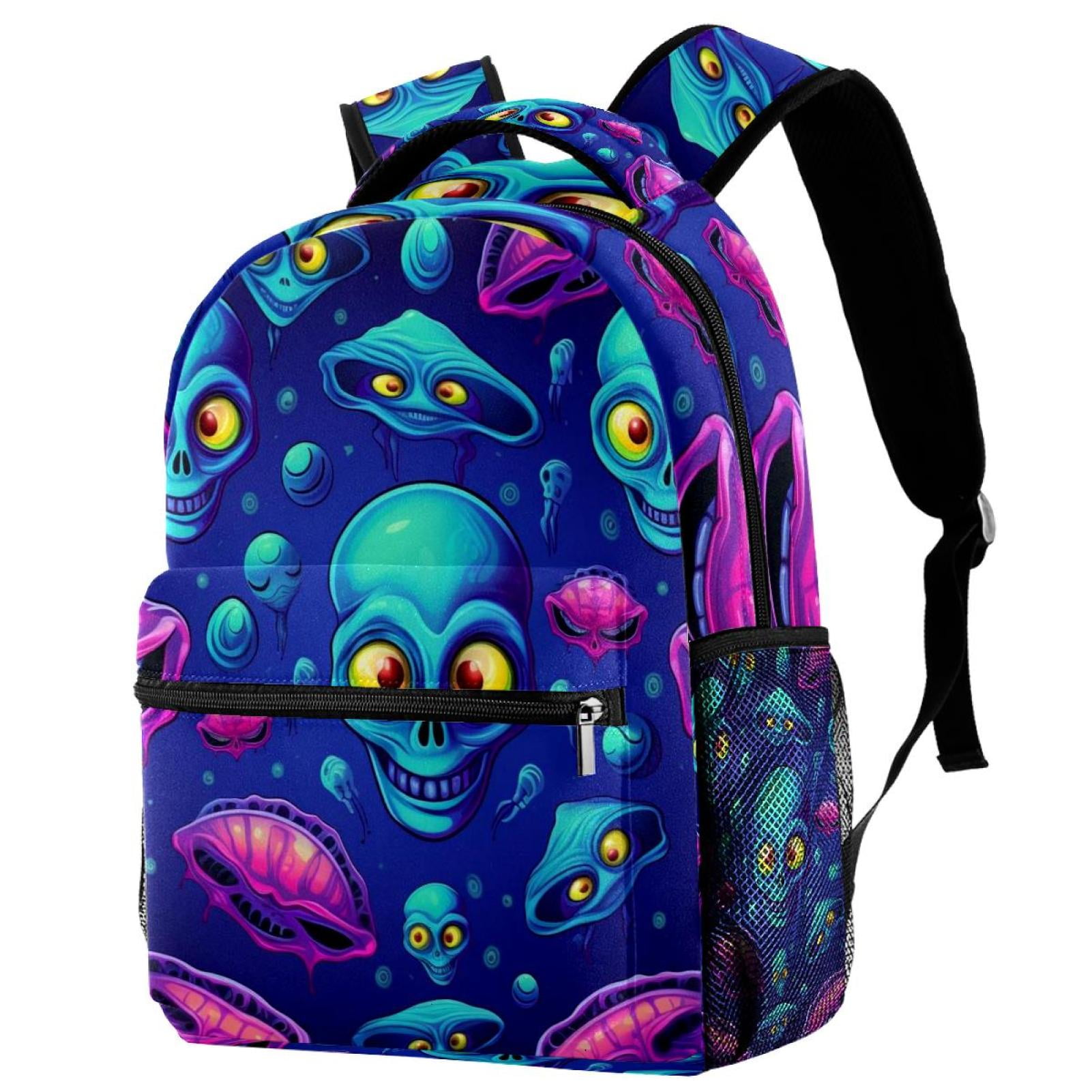 Alien Glow Pretty Casual Backpacks Lightweight Premium Backpack with 1 ...