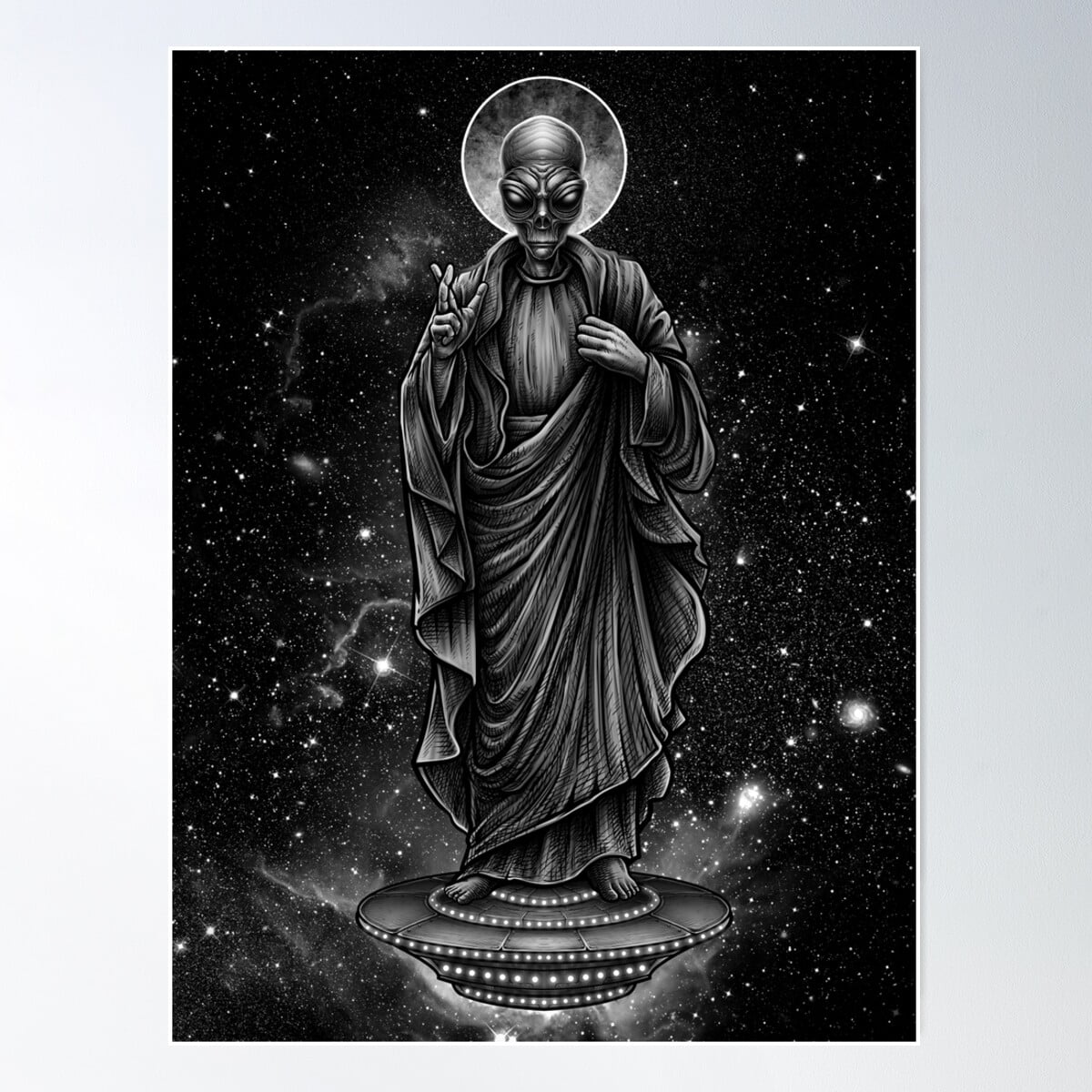 Alien God Poster Wall Art, Modern Wall Decor For Living Room Bedroom ...