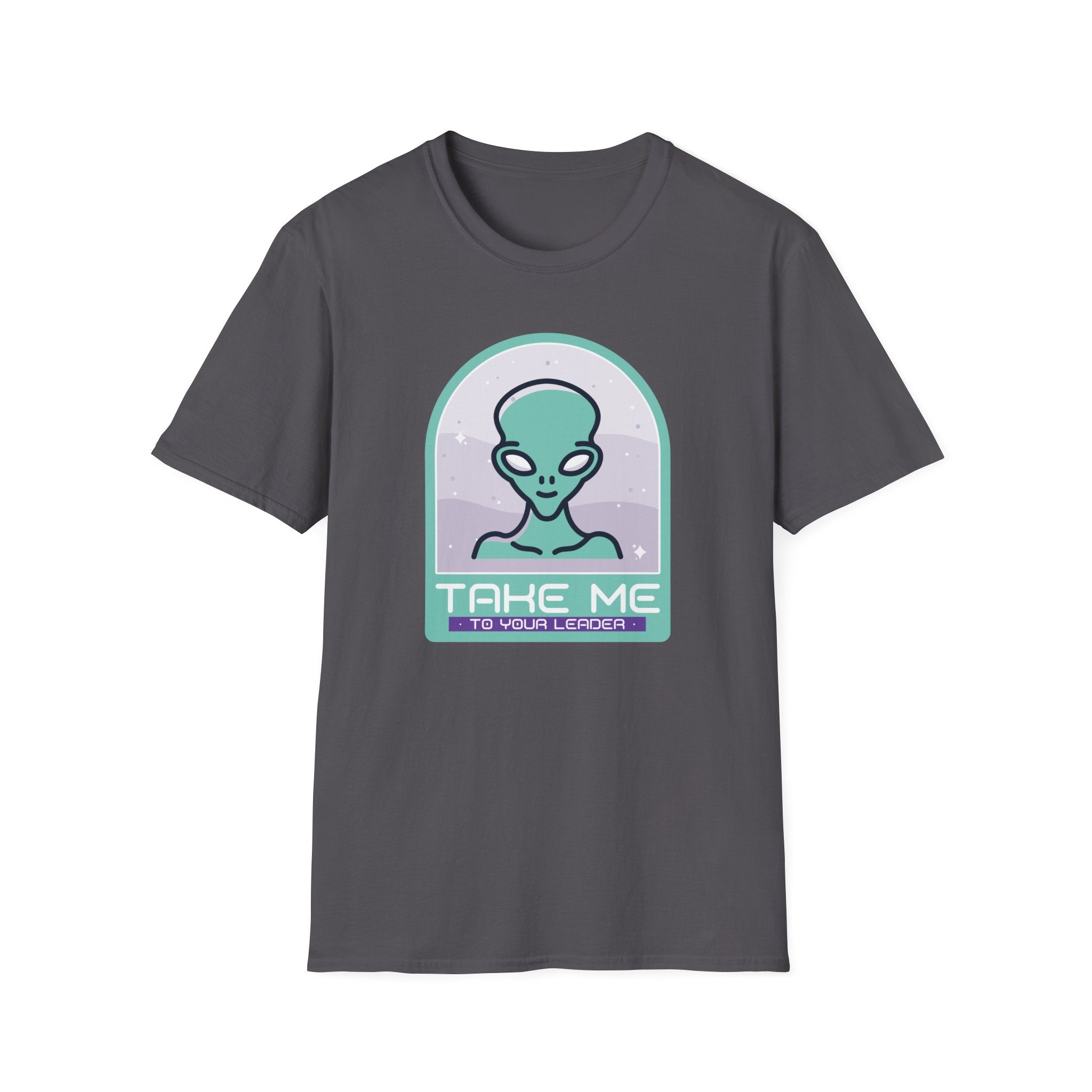Alien Graphic TShirt Take Me to Your Leader Retro Space Tee - Walmart.com