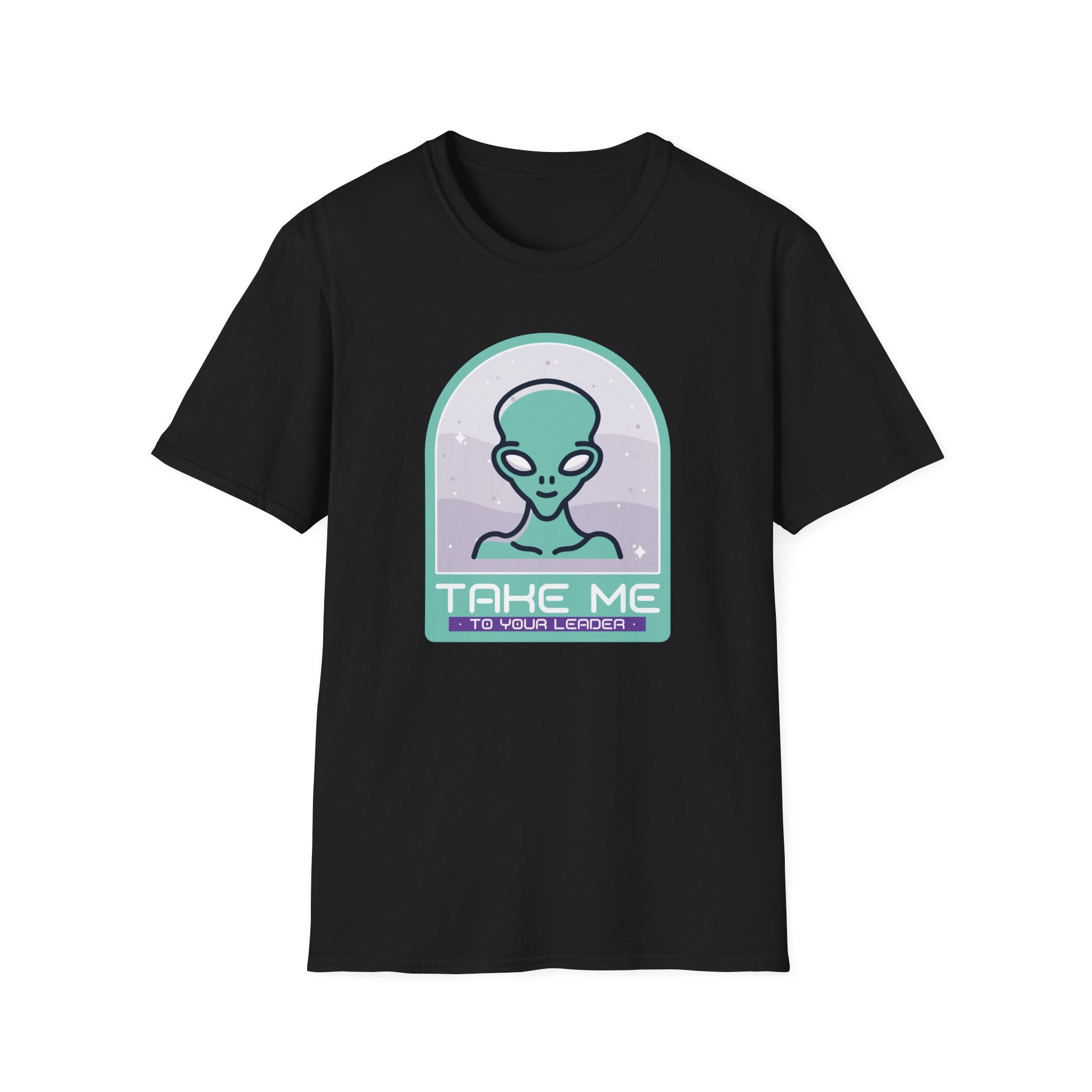 Alien Graphic TShirt Take Me to Your Leader Retro Space Tee - Walmart.com