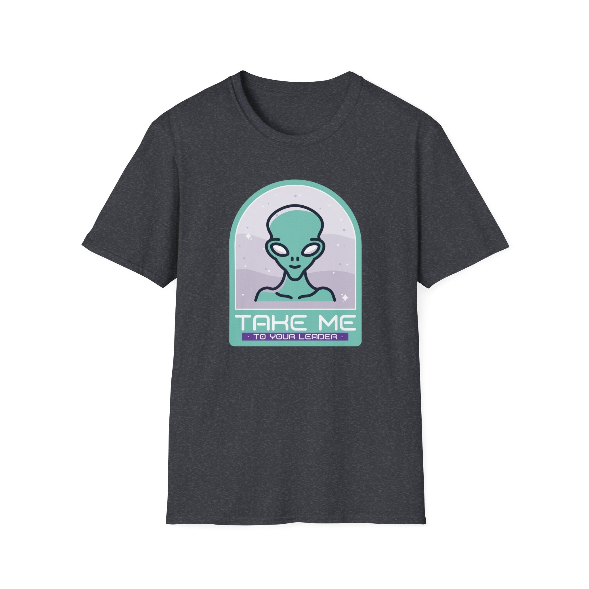 Alien Graphic TShirt Take Me to Your Leader Retro Space Tee - Walmart.com