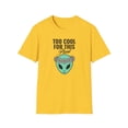 Alien Graphic Tee Too Cool For This Planet Floral Crown - Walmart.com