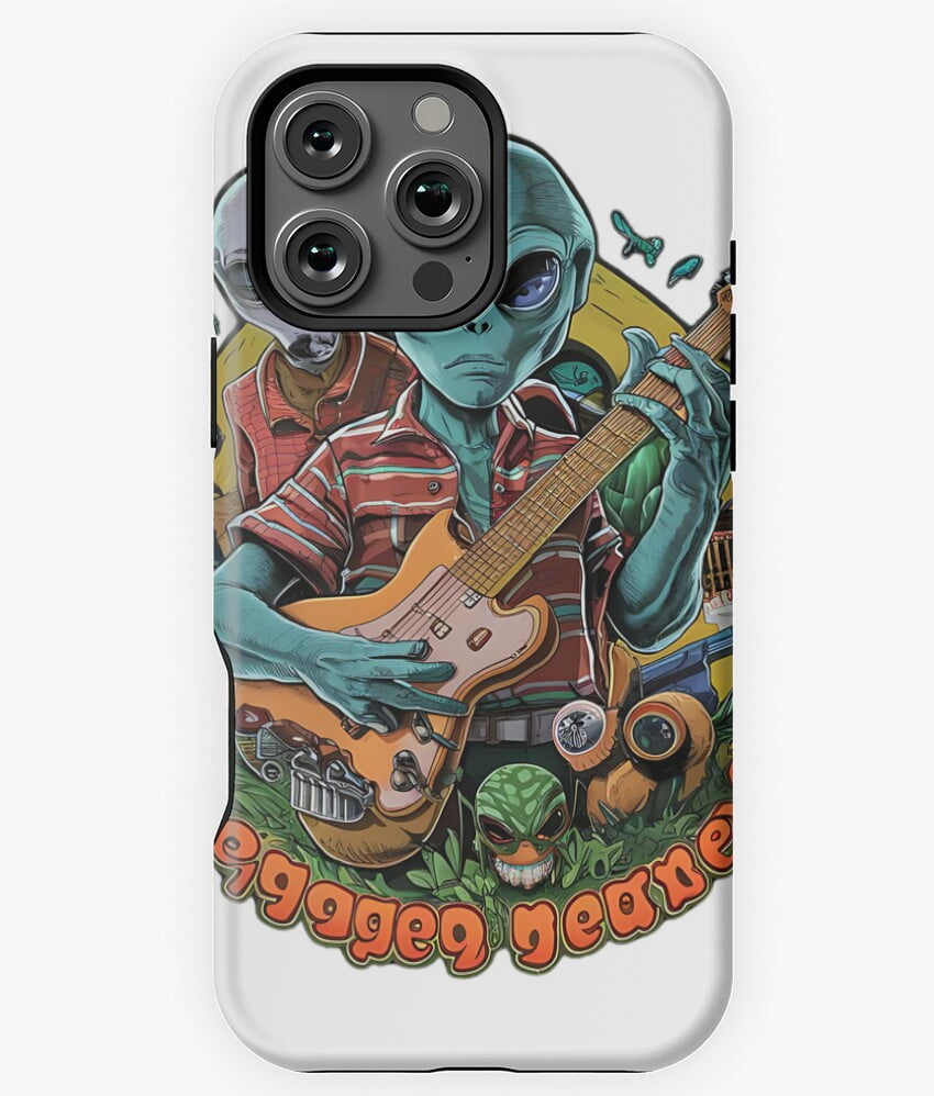 Alien Guitar Jam Sci-Fi Music Funny M08246 Phone case for iPhone 11 to ...