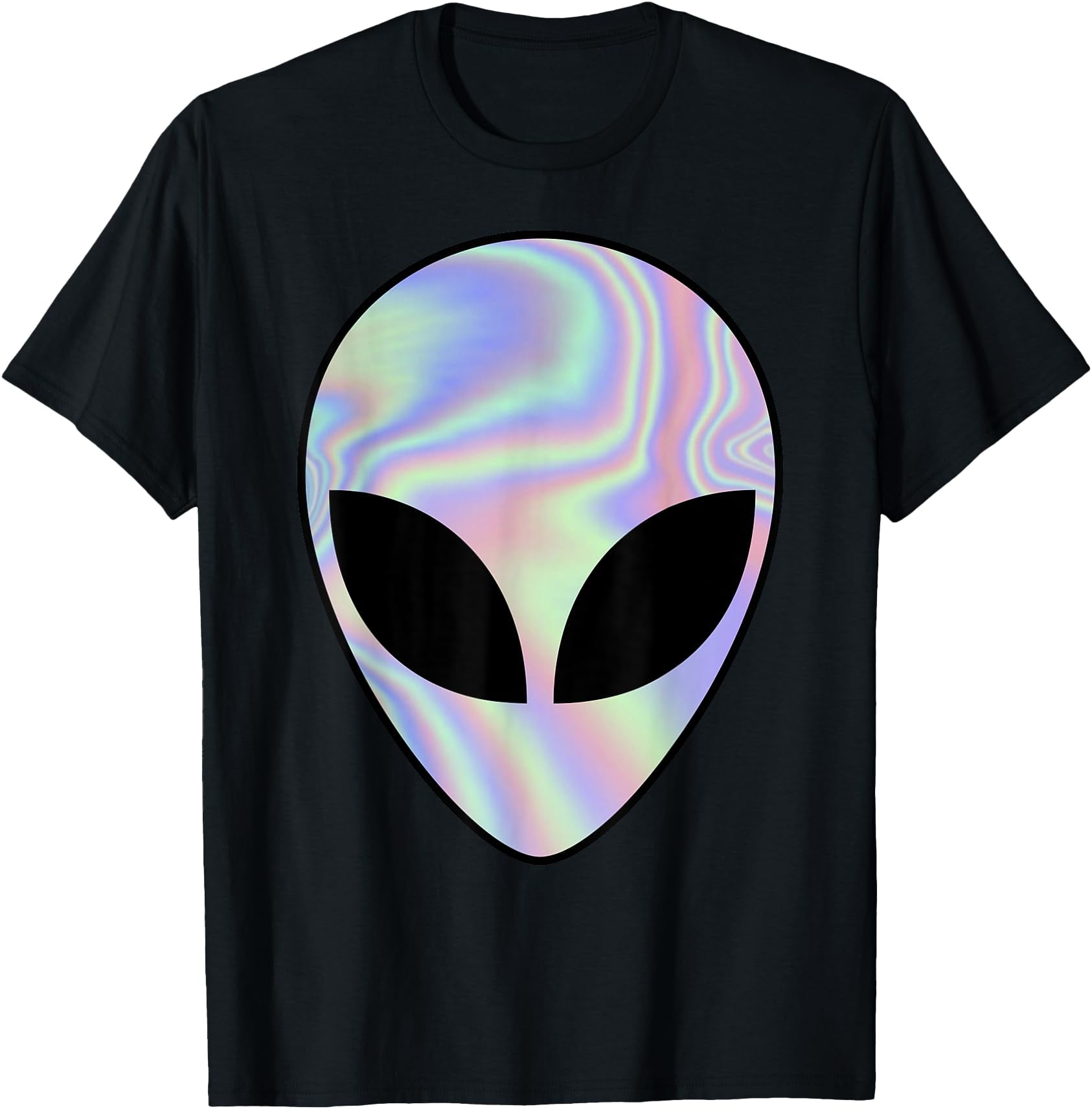 Alien Head Colorful Believe Unisex T-Shirt for Men Women Kids,Black ...