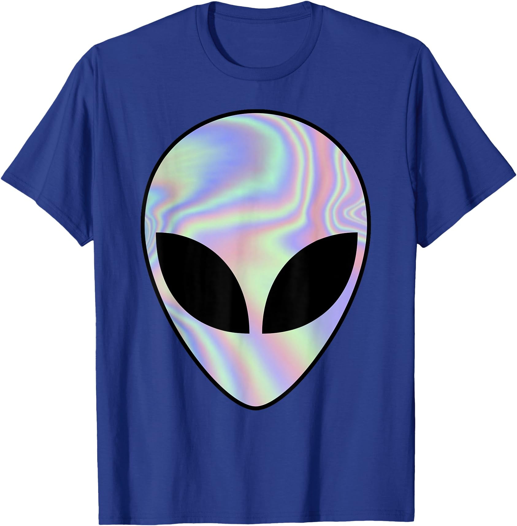Alien Head Colorful Believe Unisex T-Shirt for Men Women Kids,Royal ...