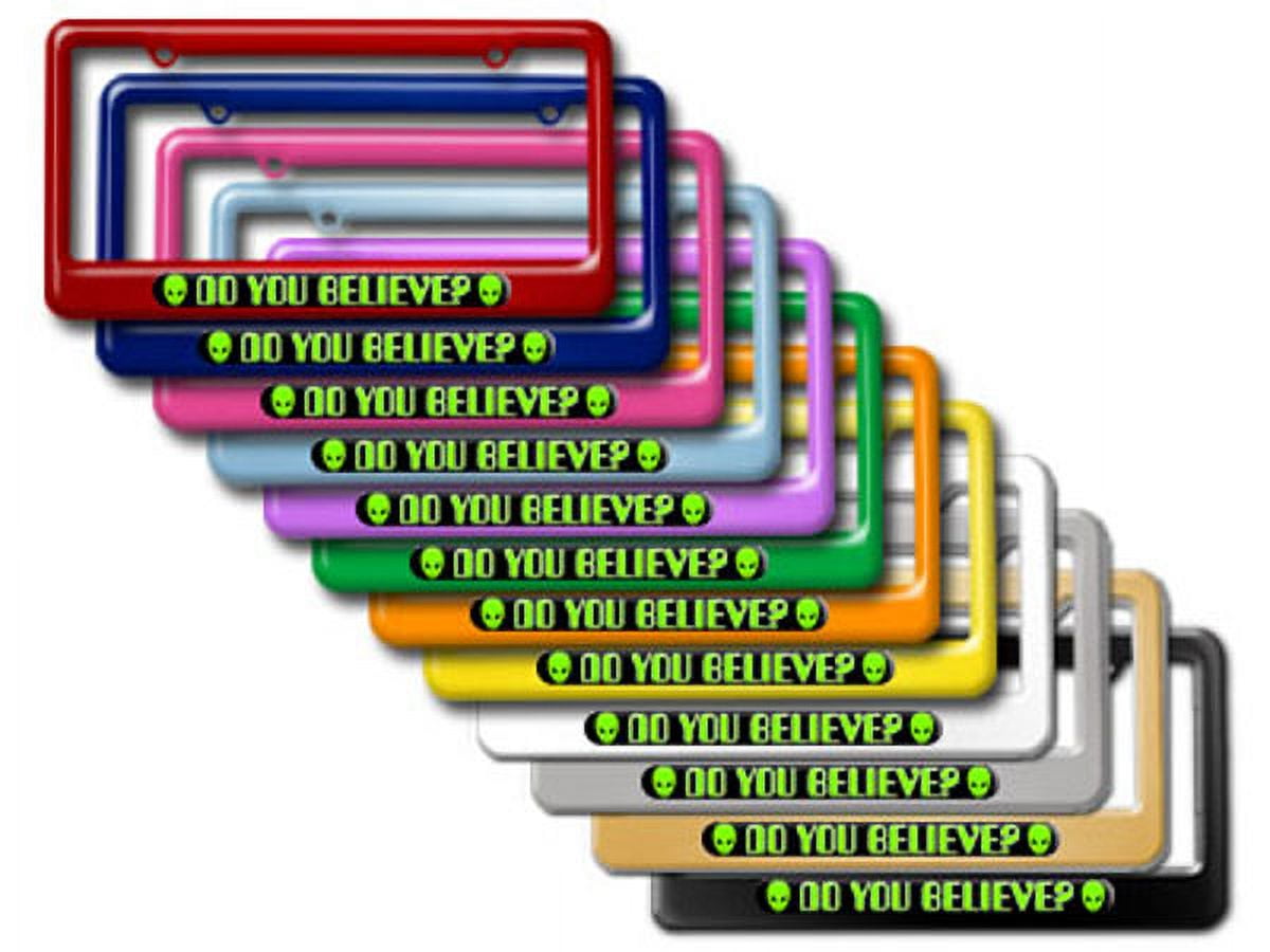 Alien Head Do You Believe - Sci Fi License Plate Frame - Walmart.com