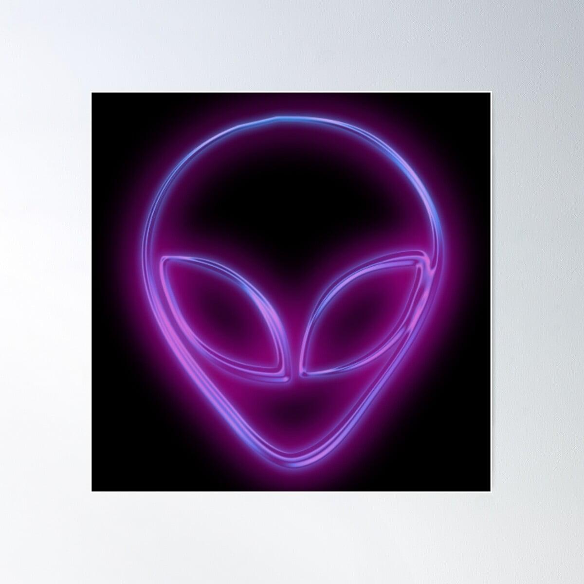 Alien Head Poster Wall Art, Modern Wall Decor For Living Room Bedroom ...