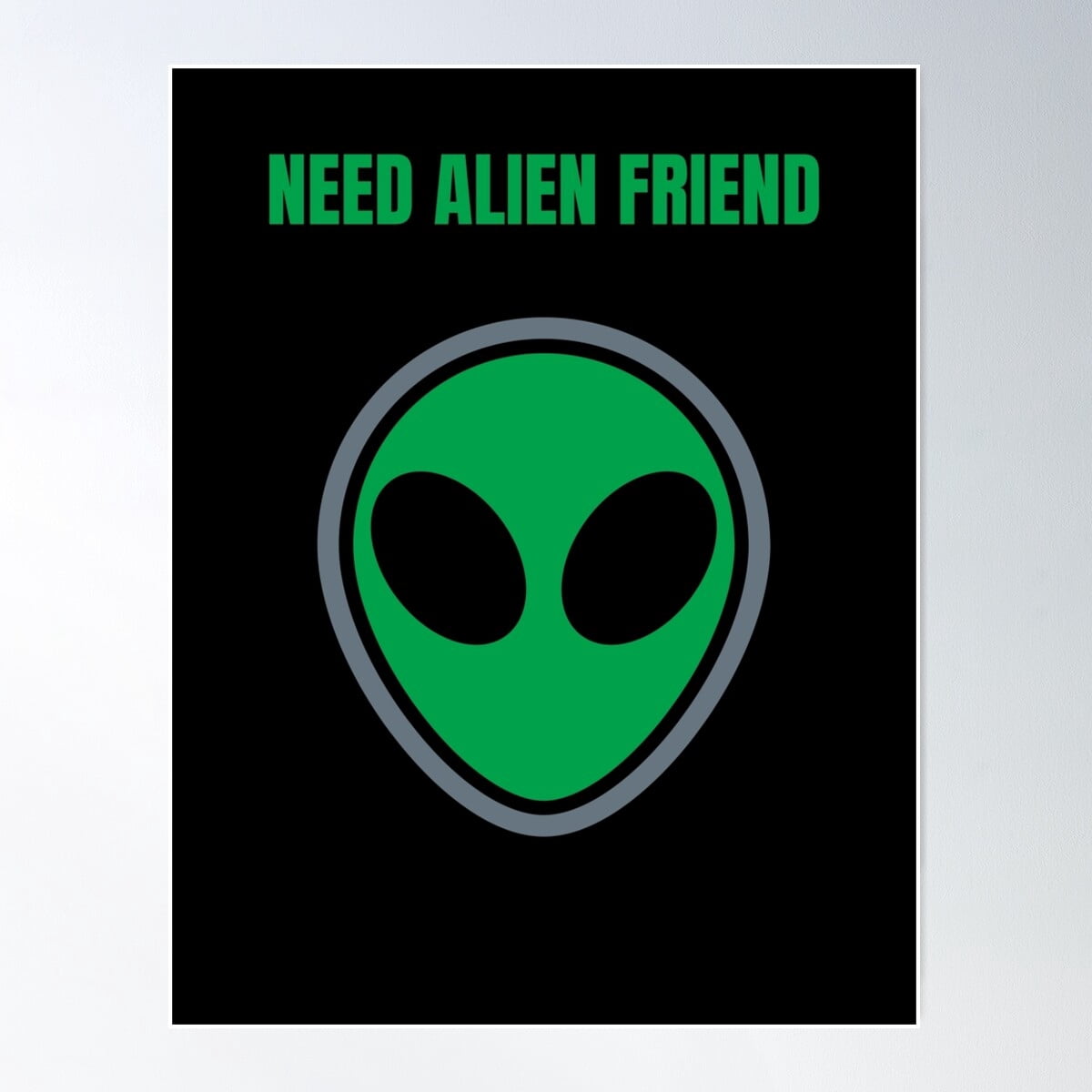 Alien Head Poster Wall Art, Modern Wall Decor For Living Room Bedroom ...