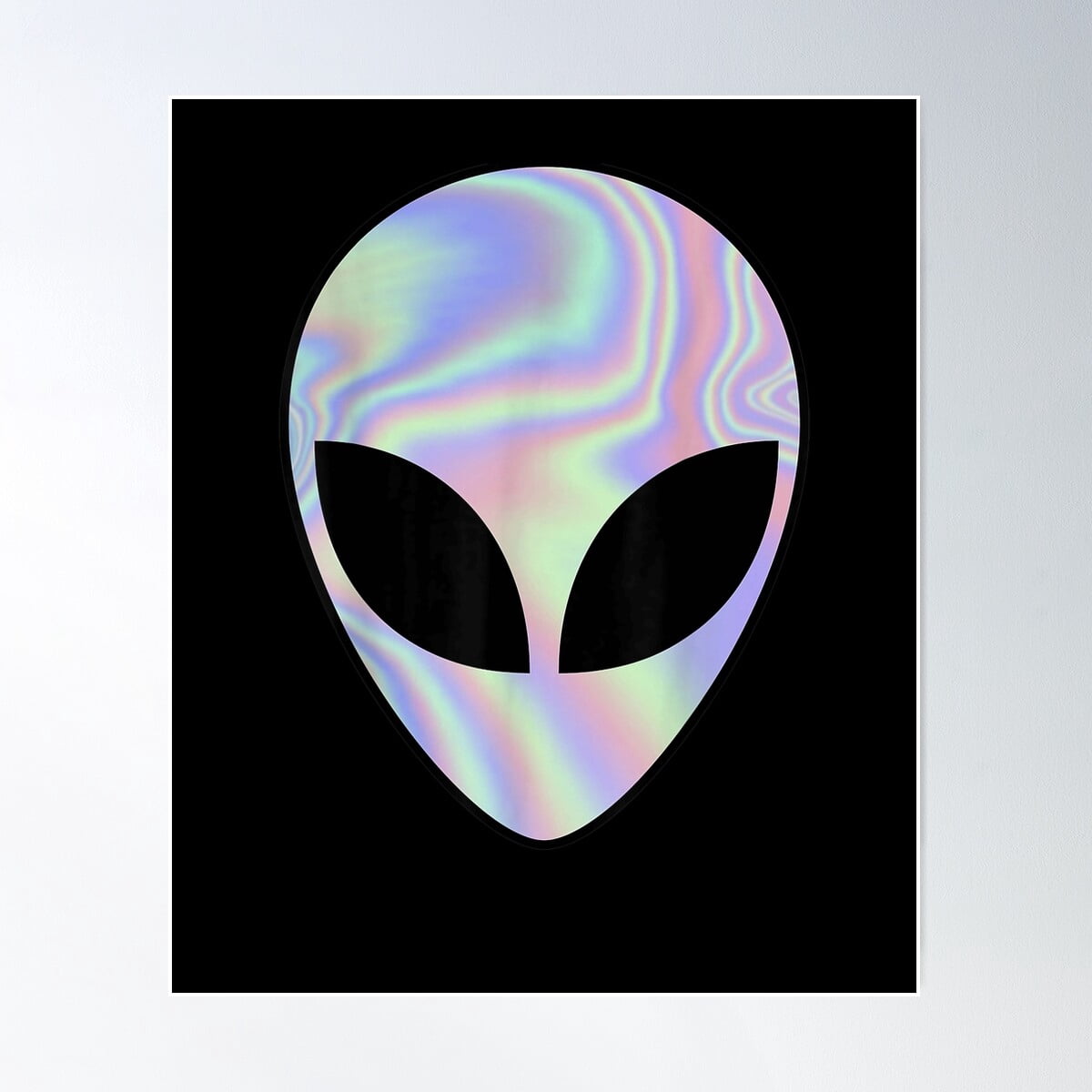Alien Head Poster Wall Art, Modern Wall Decor For Living Room Bedroom ...