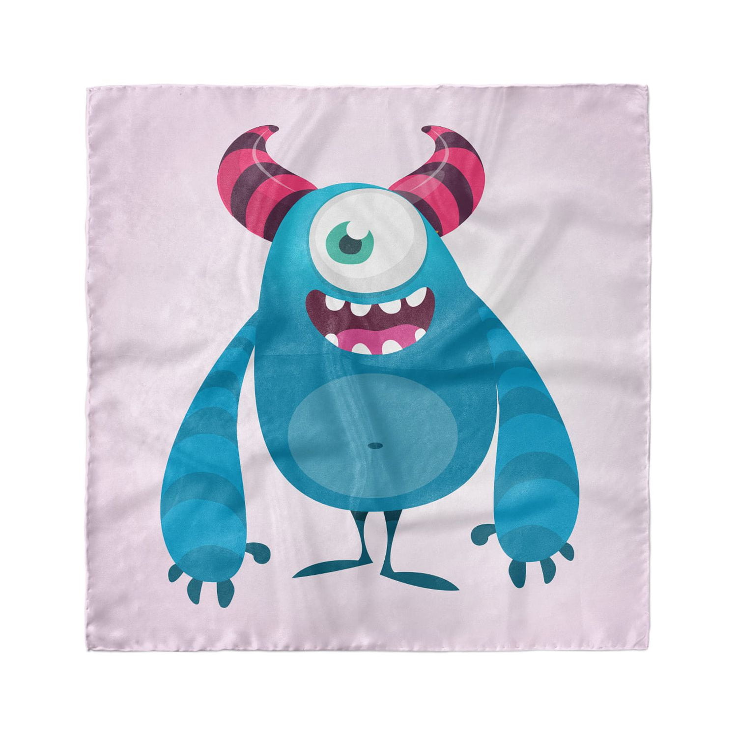 Alien Head Scarf, Creature Smiling with Horns, Head Wrap, 3 Sizes, by ...