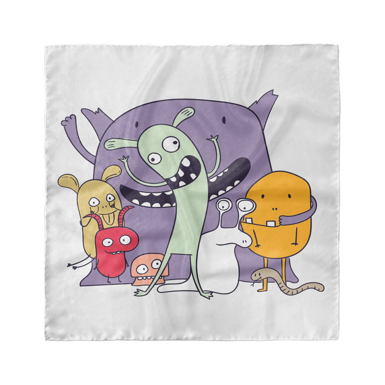 Alien Head Scarf, Spooky Fun Monsters or Beasts, Head Wrap, 3 Sizes, by ...