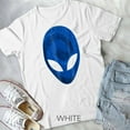Alien Head T-Shirt Extra-terrestrial Dark Blue Scary Aliens Unisex T ...