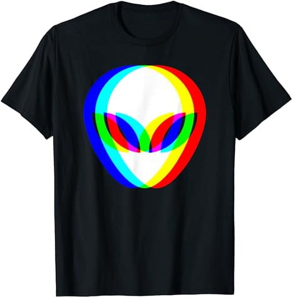 Alien Head Trippy Vaporwave Techno Rave EDM Music Festival T-Shirt ...