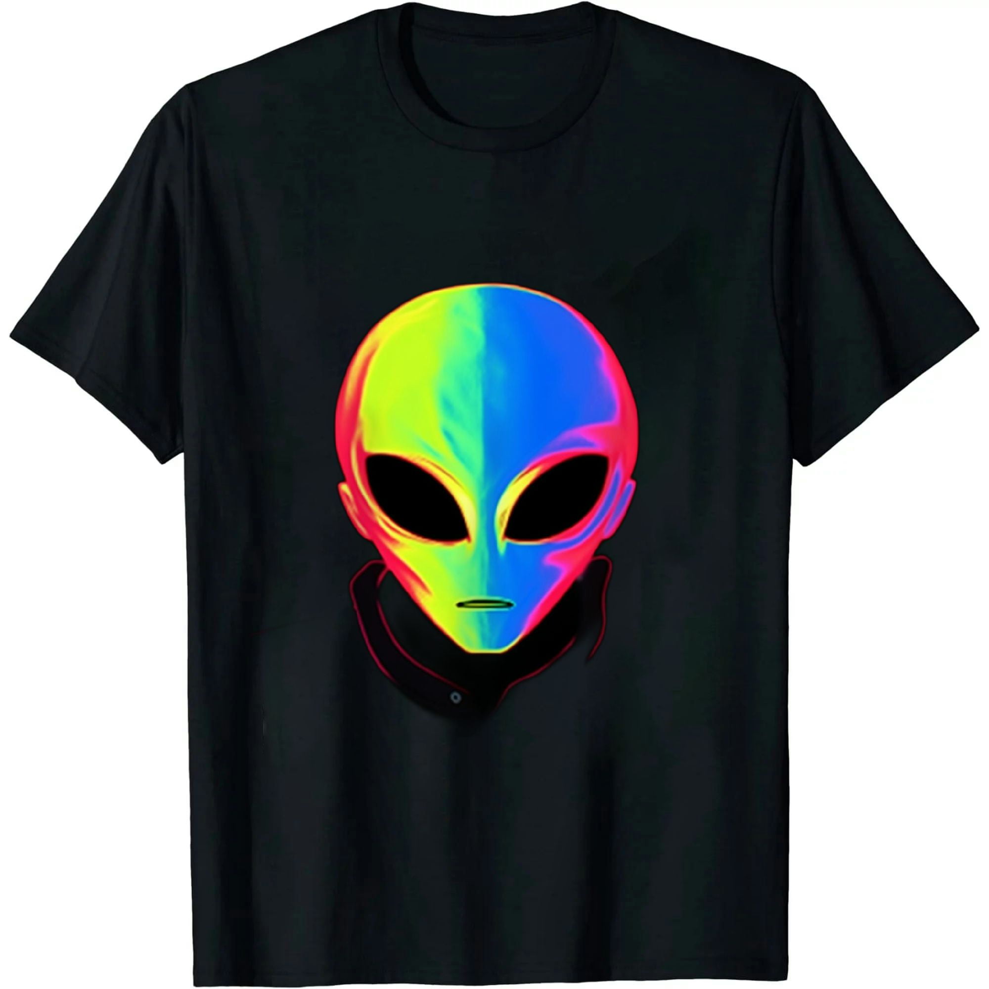 Alien Head Trippy Vaporwave Techno Rave EDM Music Festival T-Shirt ...