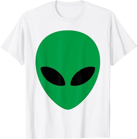 Alien Head Tshirt Green Alien Grey Shirt - Walmart.com