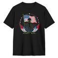Alien Holding USA Flag Eagle Wings Vintage Graphic Tee for Men and ...