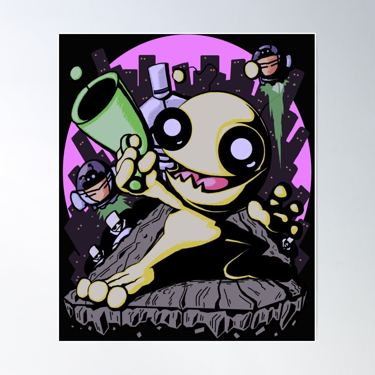 Alien Hominid Classic Poster Wall Art, Modern Wall Decor For Living ...