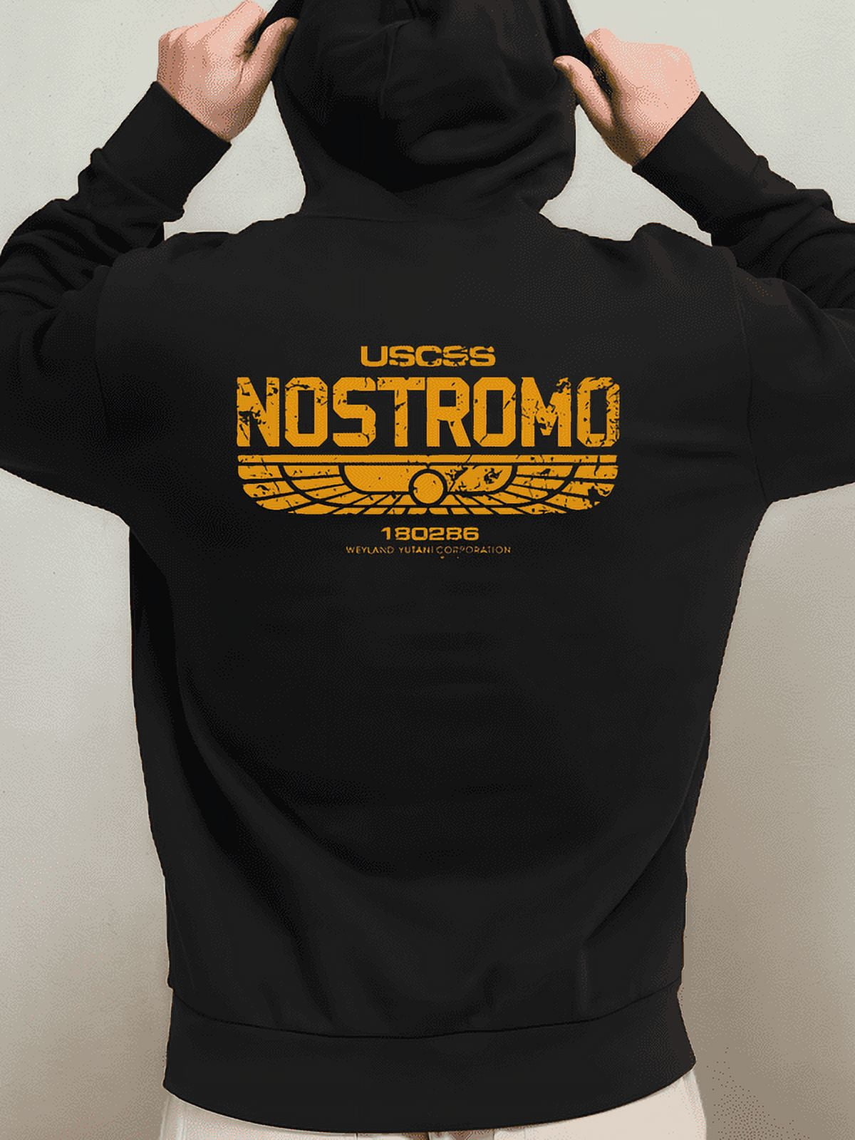 Alien Hoodie Nostromo Mens Retro Film Movie Weyland Corp Covenant ...