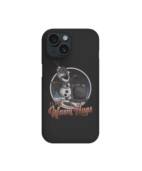 Alien Hugs Funny Snowman Parody Art Phone Case for iPhone 16 15 14 13 ...
