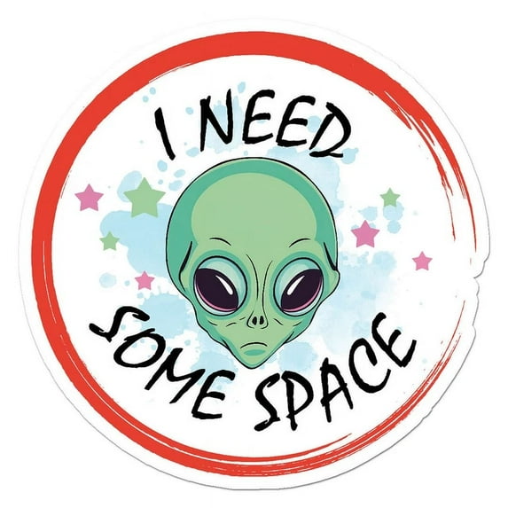 Alien I Need Space Sticker Phone Decal Water Bottle Stickers Car Decals ...