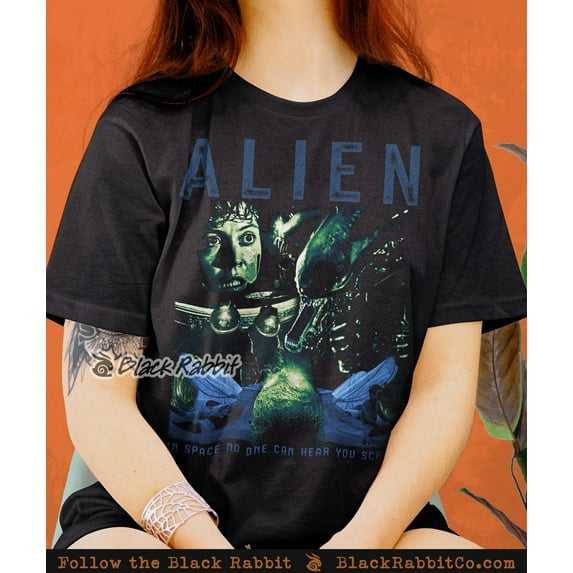 Alien In Space No Once Can Hear You Scream 1979 Retro Sci-Fi Horror ...