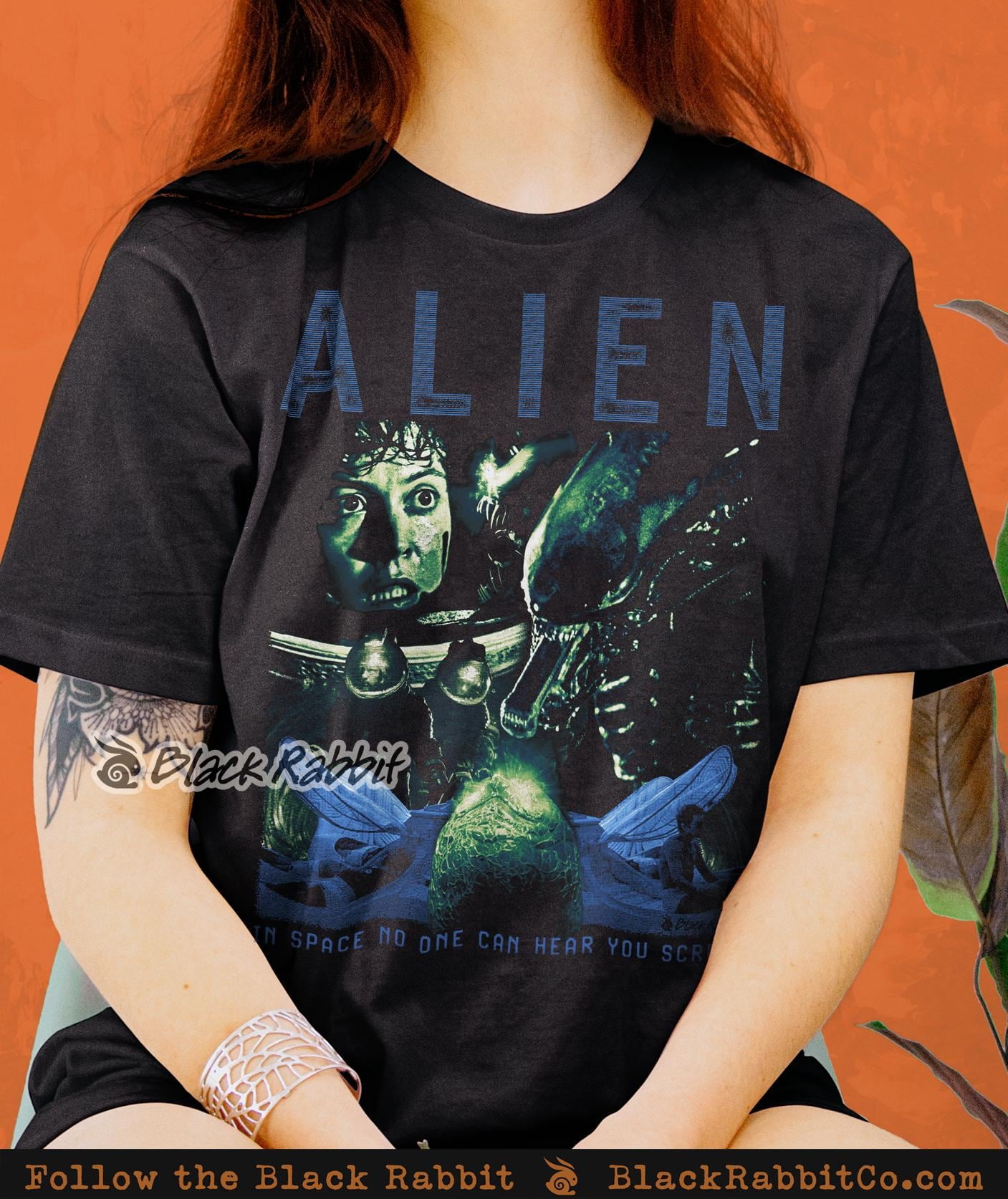 Alien In Space No Once Can Hear You Scream 1979 Retro Sci-Fi Horror ...