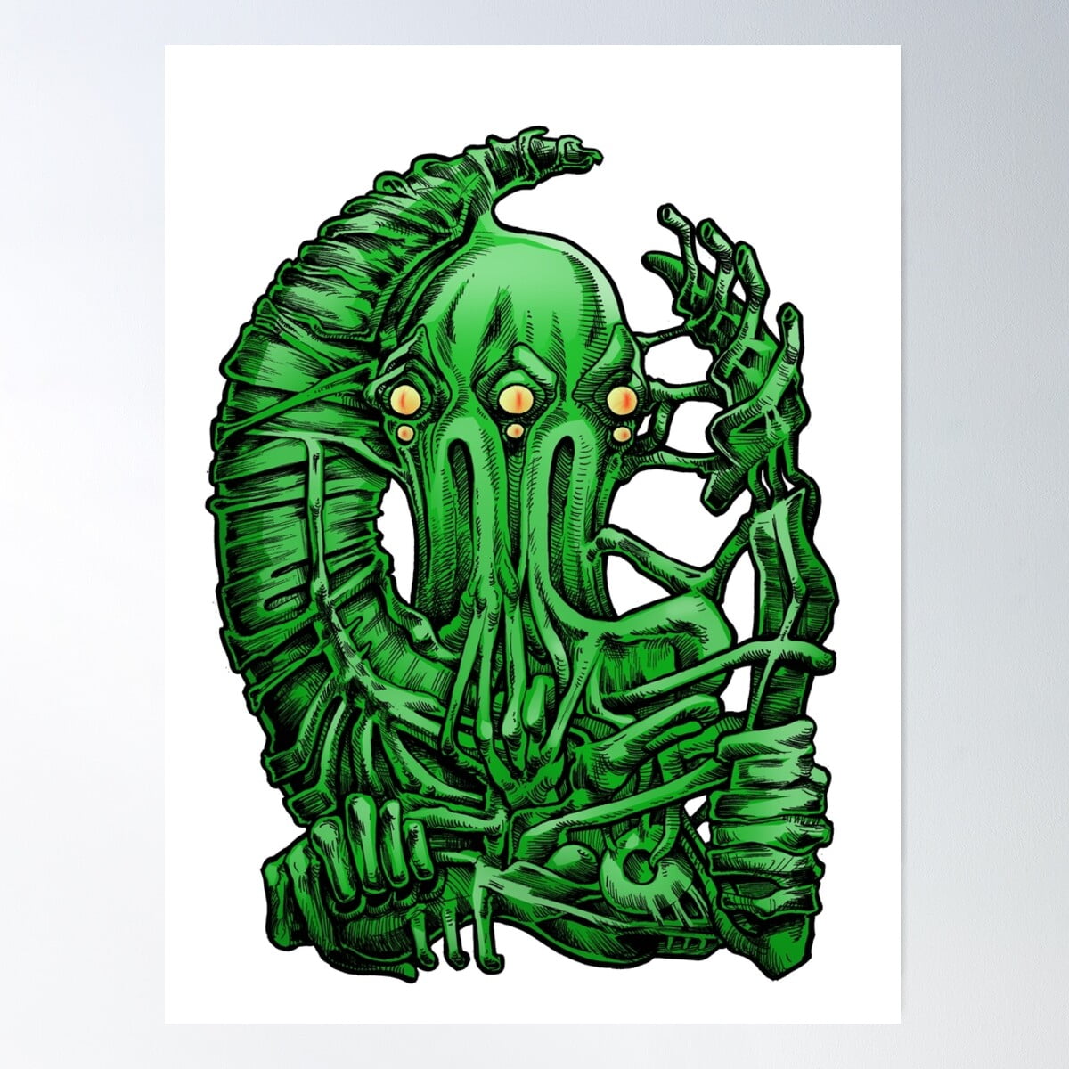 Alien Instrument - Alien Concept Poster Wall Art, Modern Wall Decor For ...