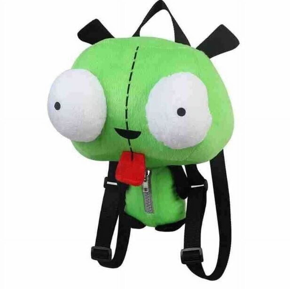 Alien Invader Zim 3D Eyes Robot Gir Cute Stuffed Plush Backpack Green ...