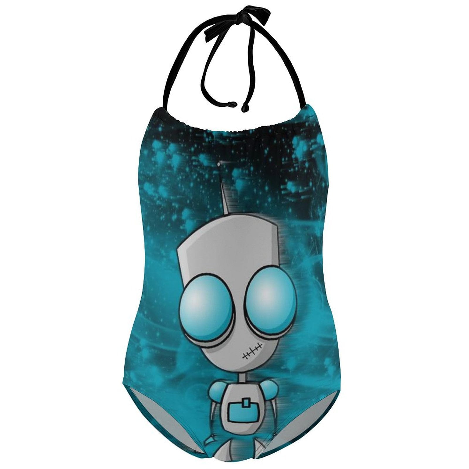 Alien Invader Zim Children's One-piece Swimwear Halterneck Swimsuit ...