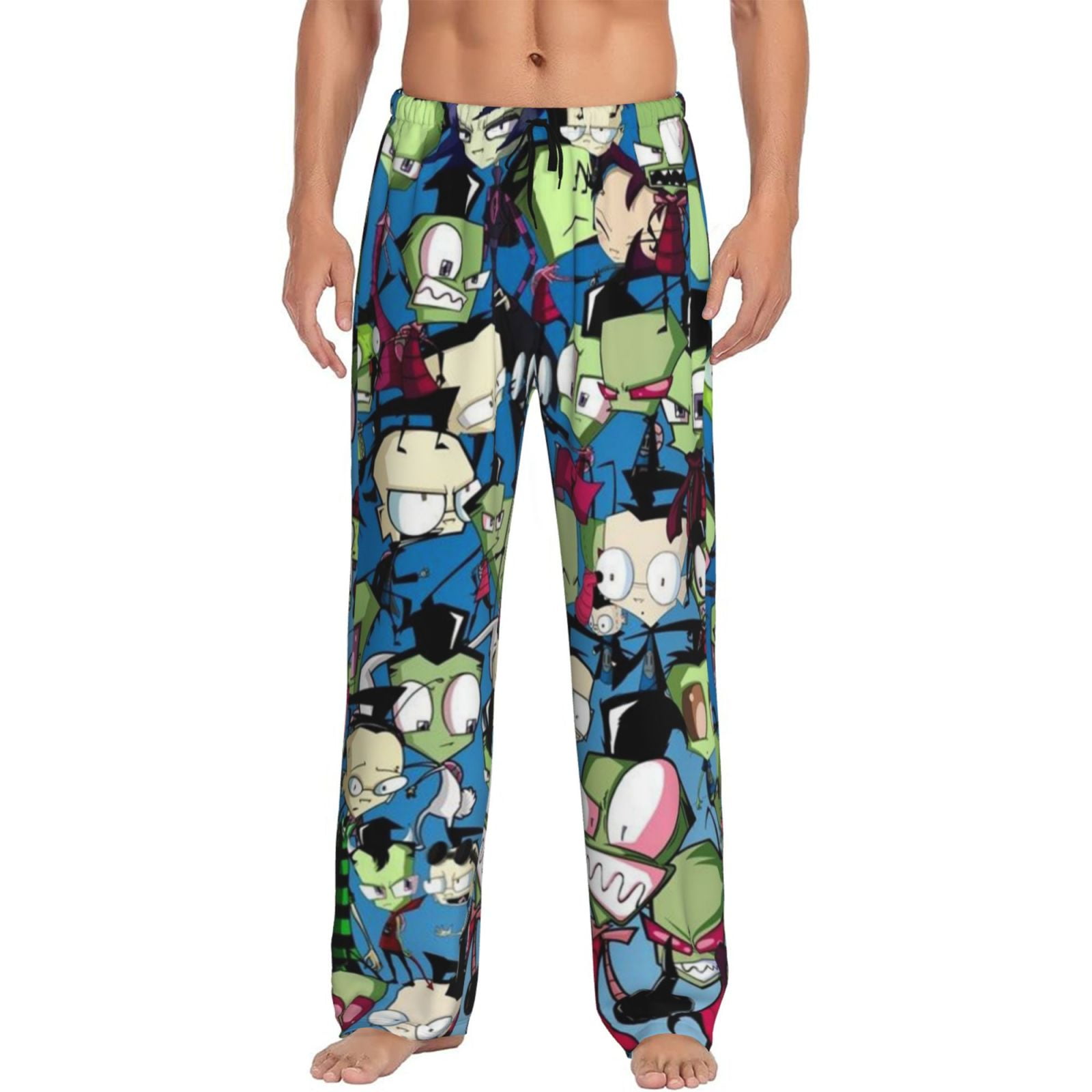 Alien Invader Zim Gir Men's Pajama Pants With Pockets Lounge Fashion ...