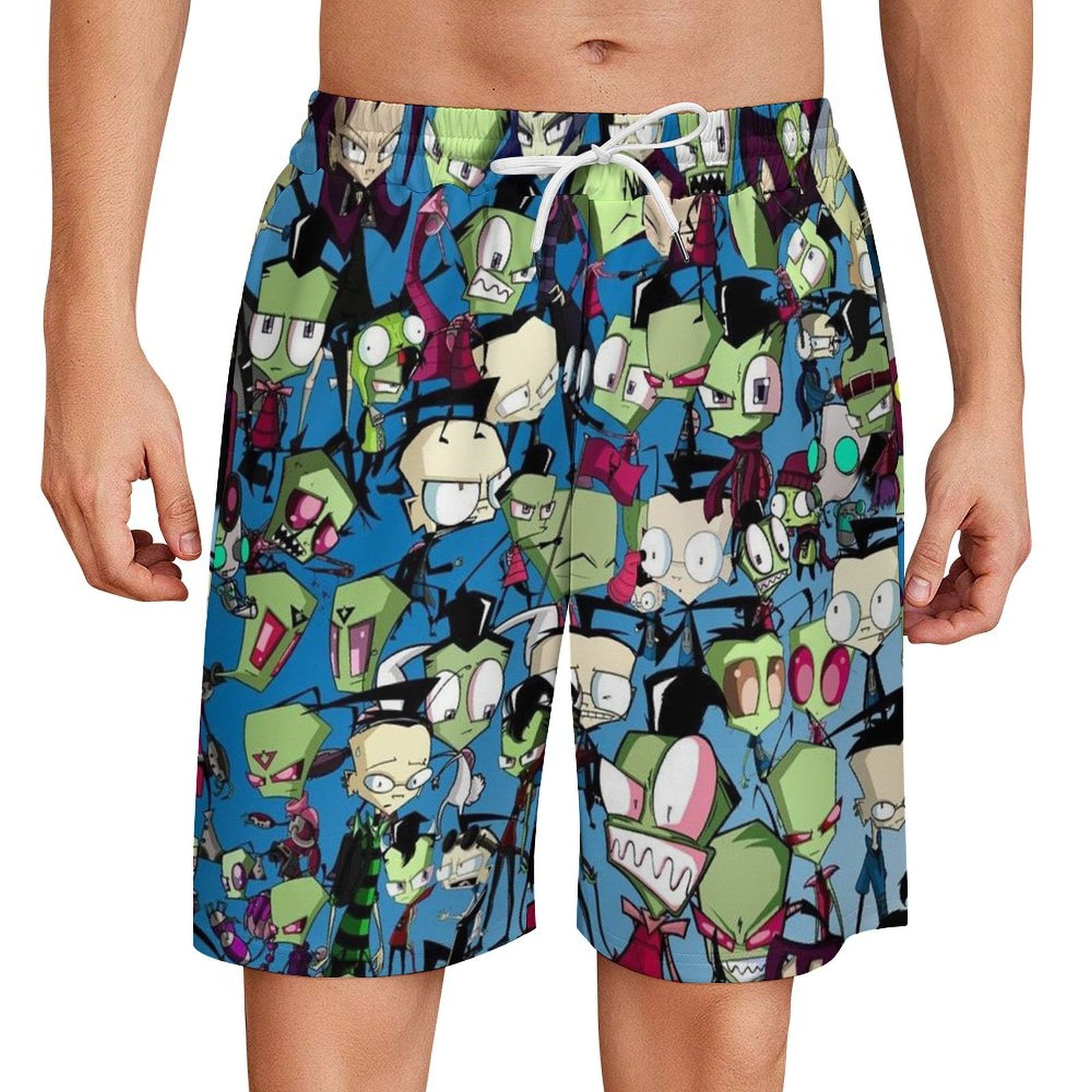 Alien Invader Zim Gir Short Sweatpants Summer Daily Cozy Lounge Shorts ...