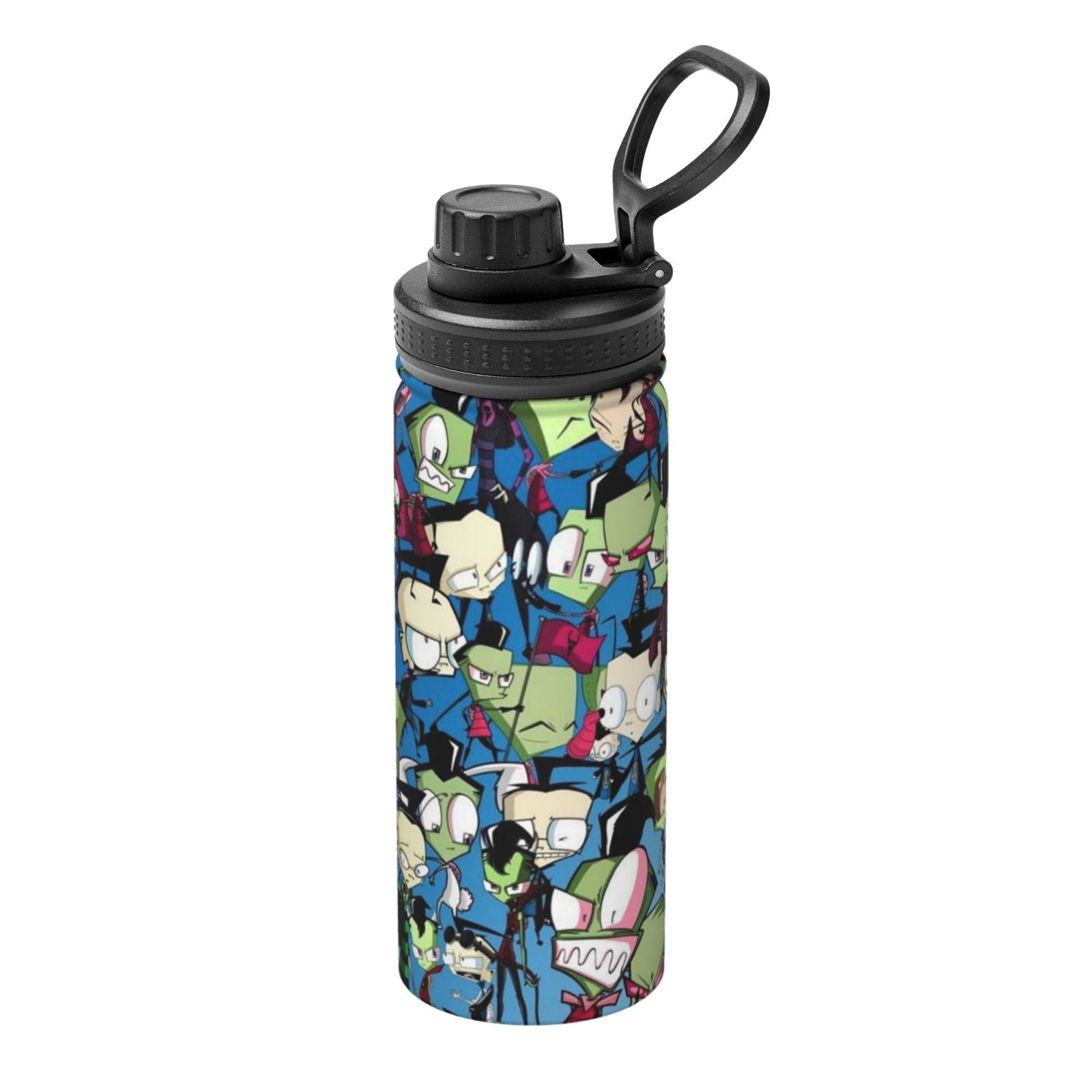 Alien Invader Zim Gir Sports Insulated Water Bottles Kettle Stainless ...