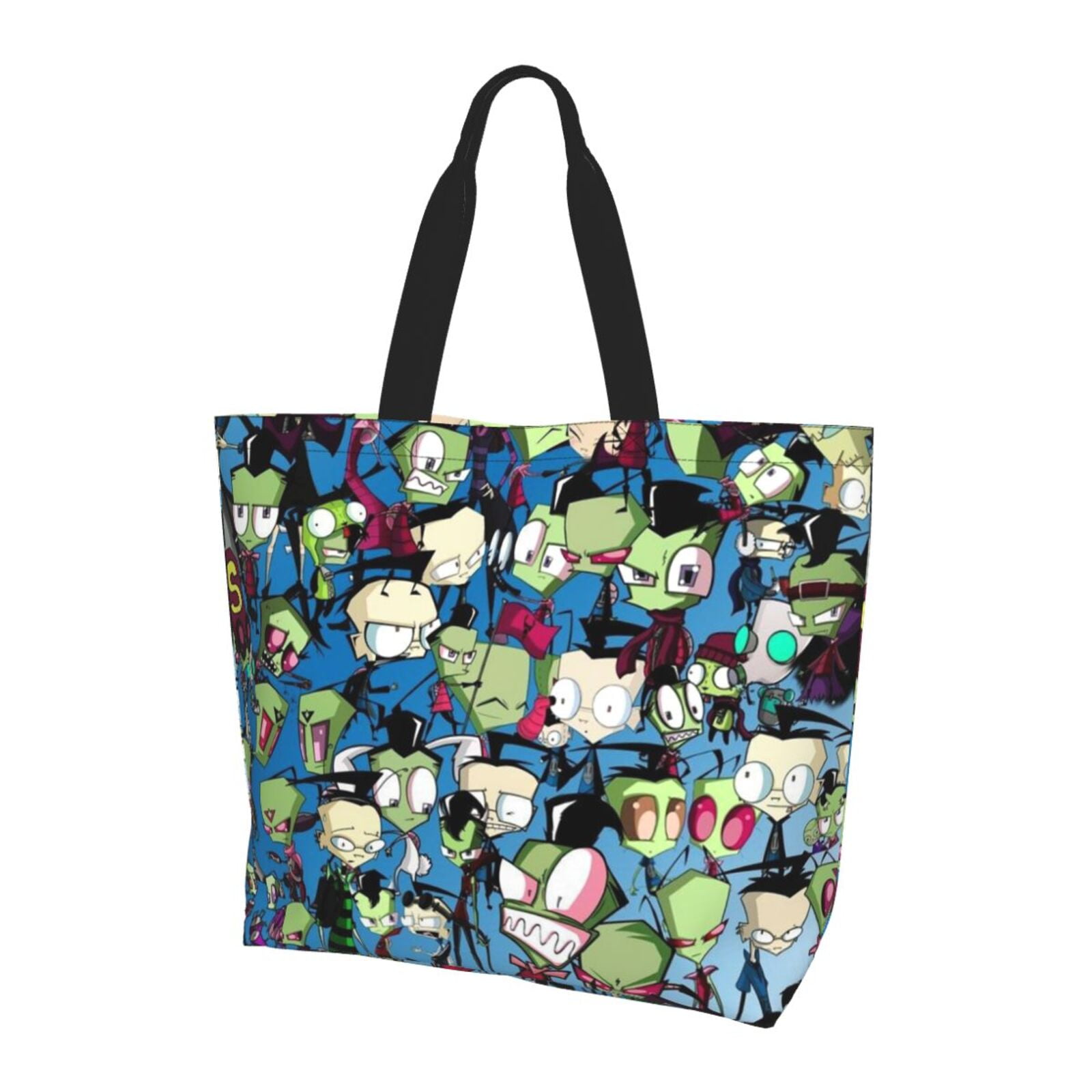 Alien Invader Zim Gir Tote Bags Reusable Women Shoulder Bag Grocery Bag ...