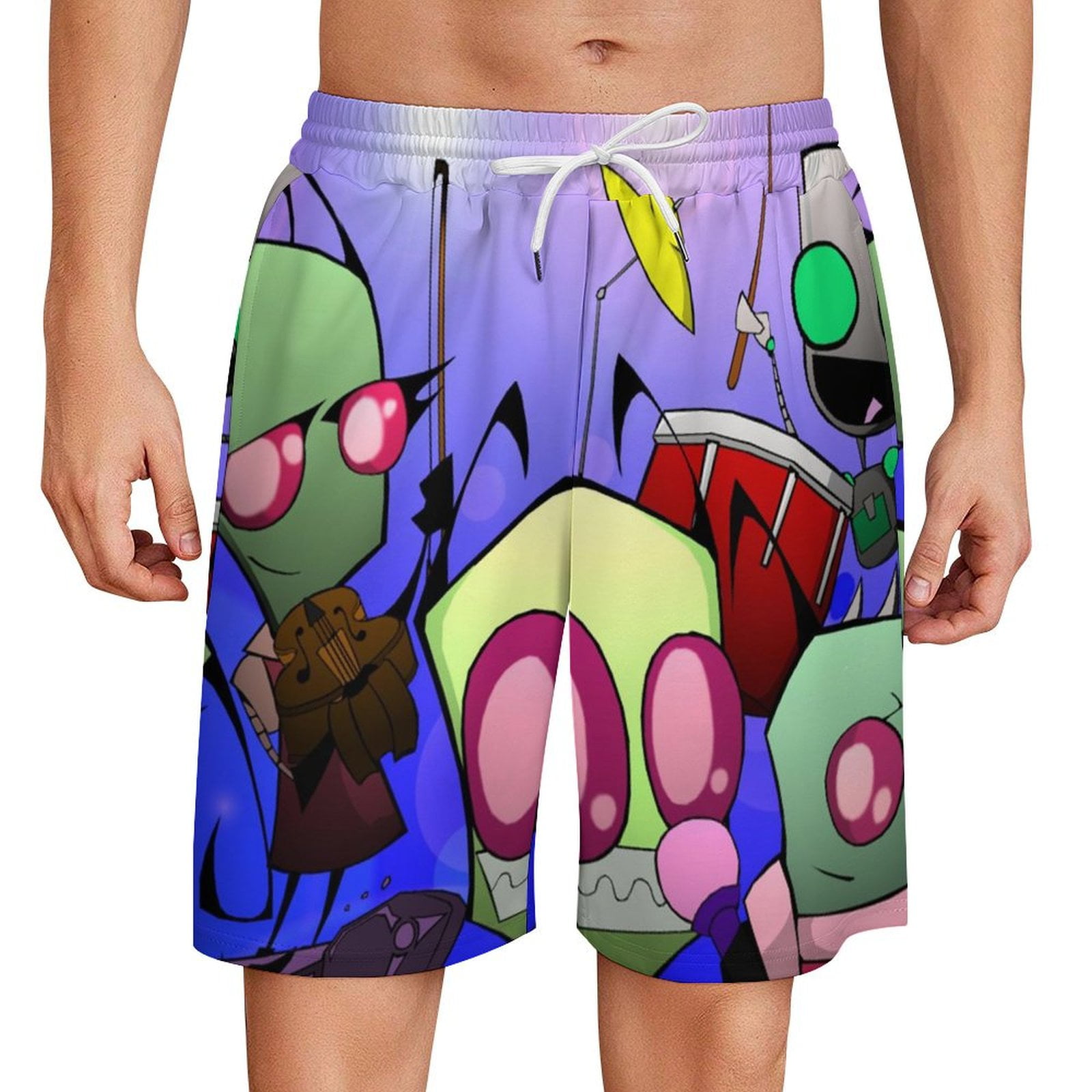 Alien Invader Zim Short Sweatpants Summer Daily Cozy Lounge Shorts 3D ...