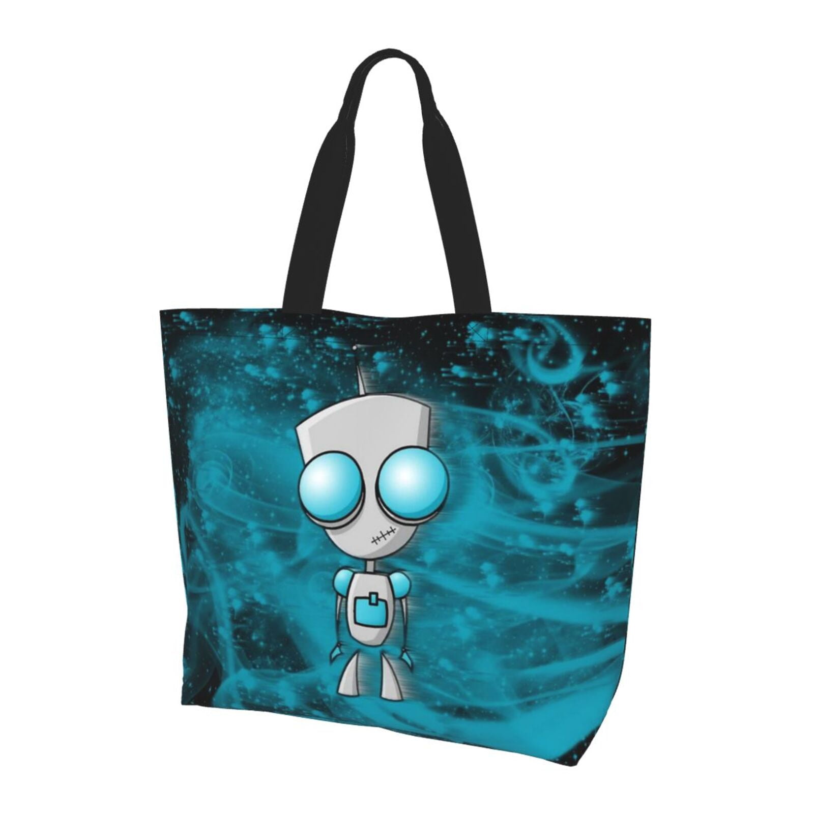Alien Invader Zim Tote Bags Reusable Women Shoulder Bag Grocery Bag ...