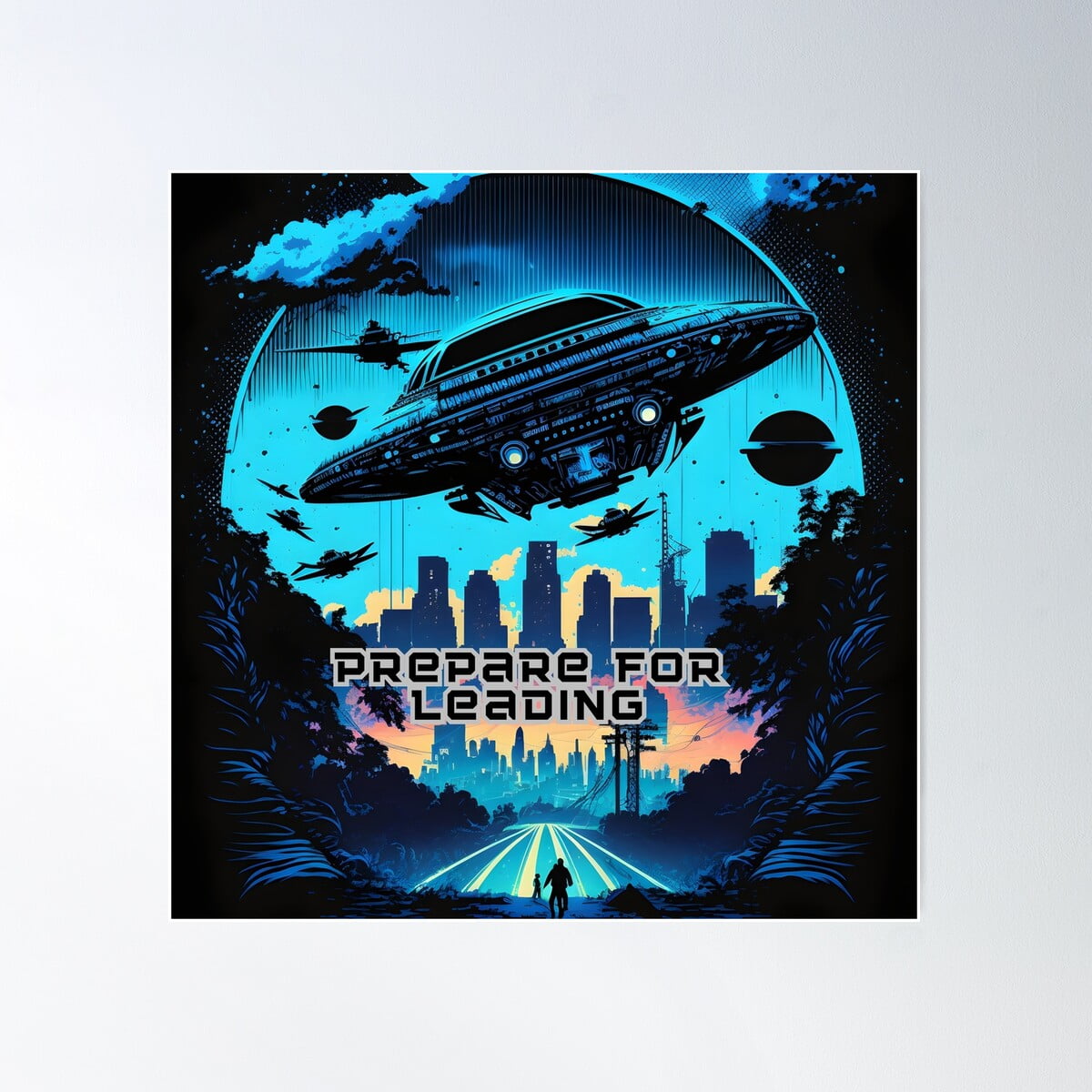 Alien Invasion : Cosmic Adventure Poster Wall Art, Modern Wall Decor ...