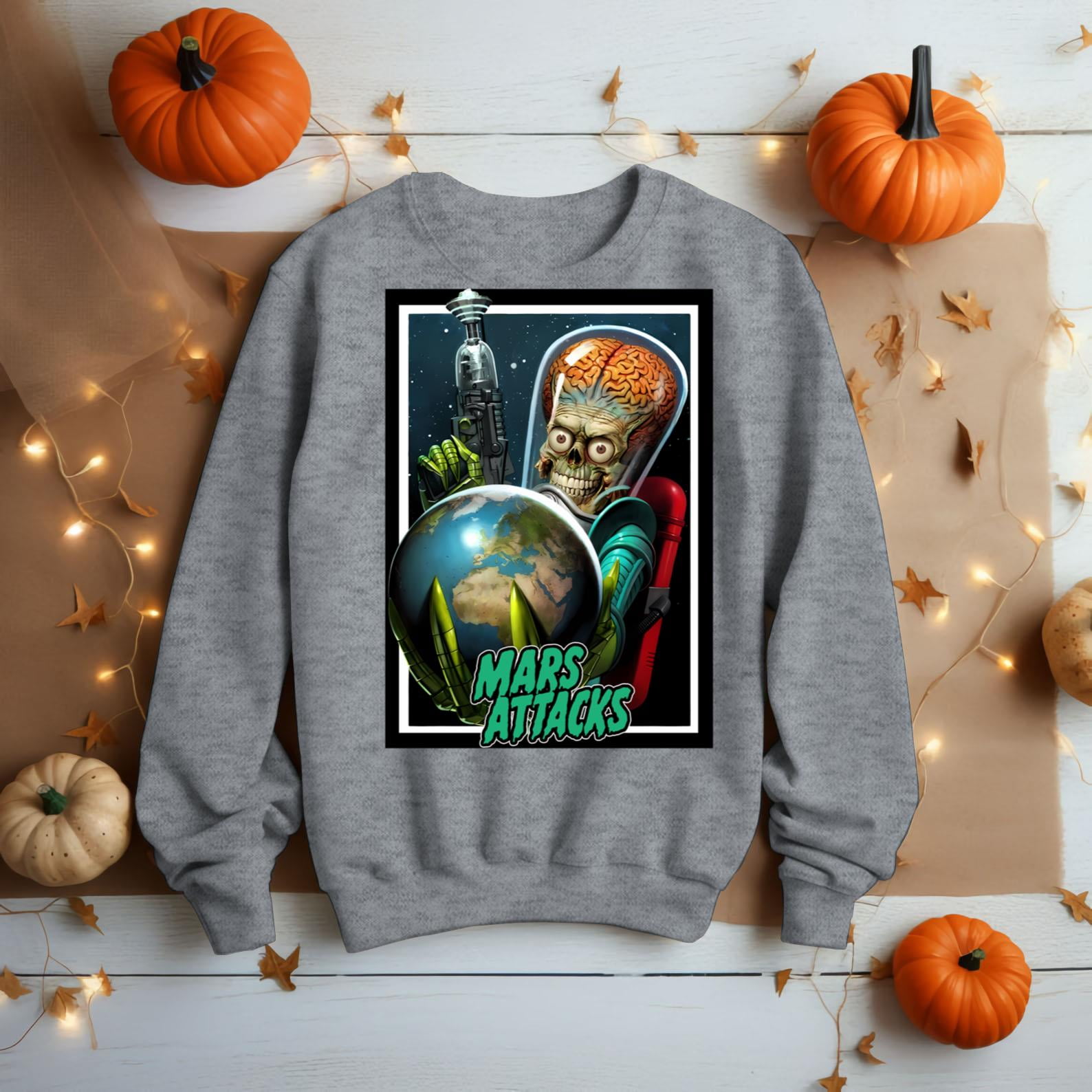 Alien Invasion Retro Movie T-Shirt, 90s Cool Funny Sci-Fi Tee S-3XL ...