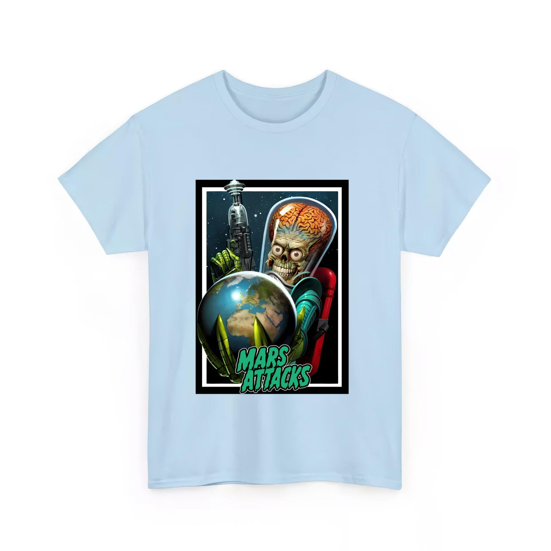 Alien Invasion Retro Movie T-Shirt, 90s Cool Funny Sci-Fi Tee S-3XL ...