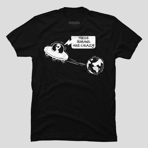 Alien Invasion Sci-Fi Retro Extraterrestrial Space H27148 T-Shirt, for ...