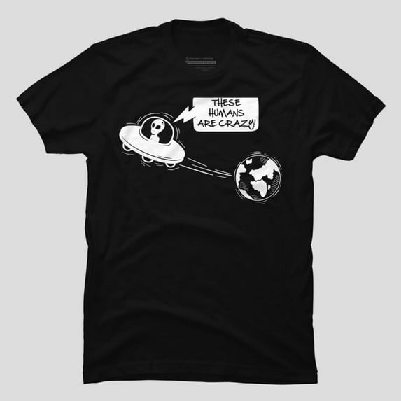 Alien Invasion Sci-Fi Retro Extraterrestrial Space H27148 Unisex T ...