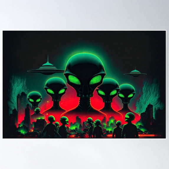 Alien Invasion Vol. 3 Poster Wall Art Modern Wall Decor For Living Room ...