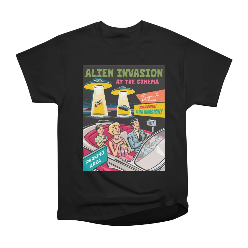Alien Invasion at the Cinema T-Shirt Tee Gift For Him Merch For Her ...
