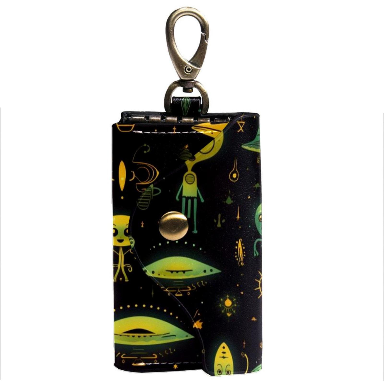 Alien Key Holder Wallet with 6 Hooks, Side Pockets, and ID Card Slot ...