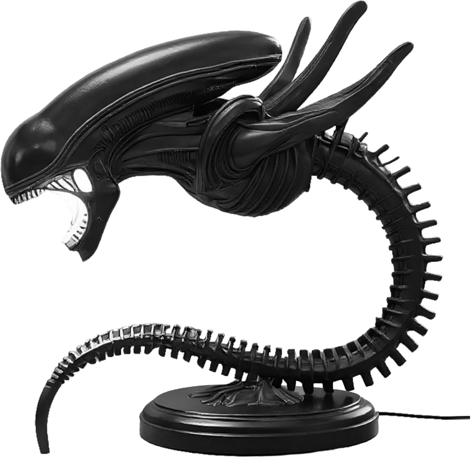 Alien Lamp Cool Realistic Resin Statue Alien Lights 3D Chargeable Desk ...