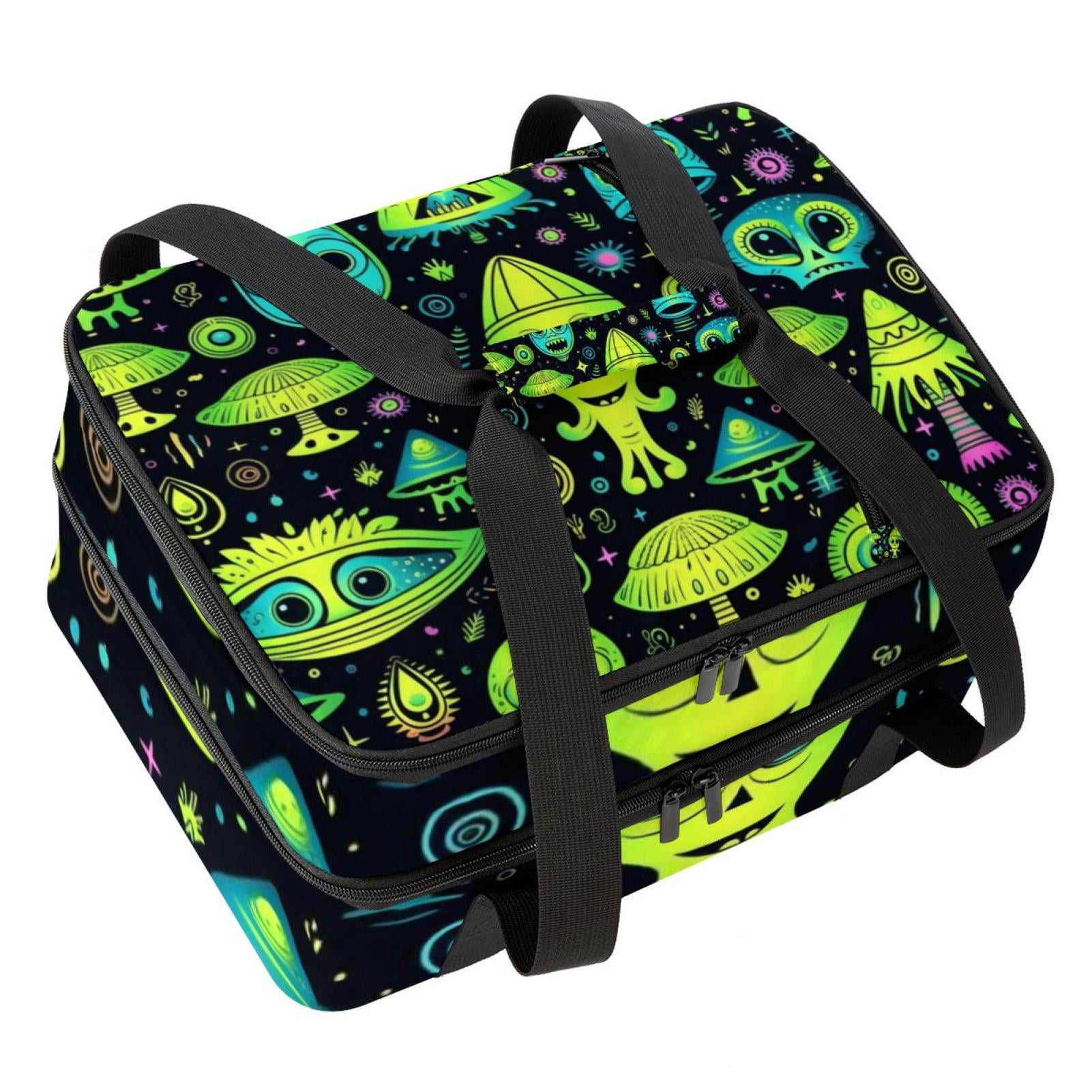 Alien Large Capacity Double Layered Insulated Refrigerated Lunch Bag ...