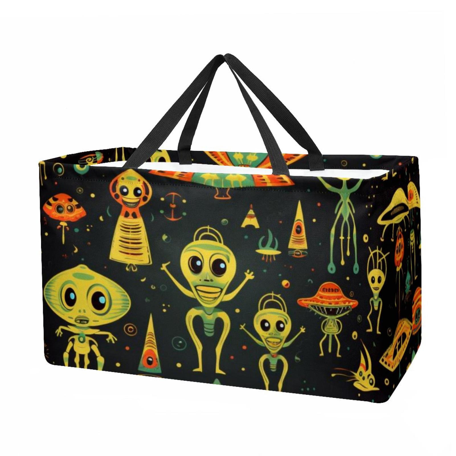 Alien Large Capacity Reusable Foldable Cube Organizer with Oxford Cloth ...