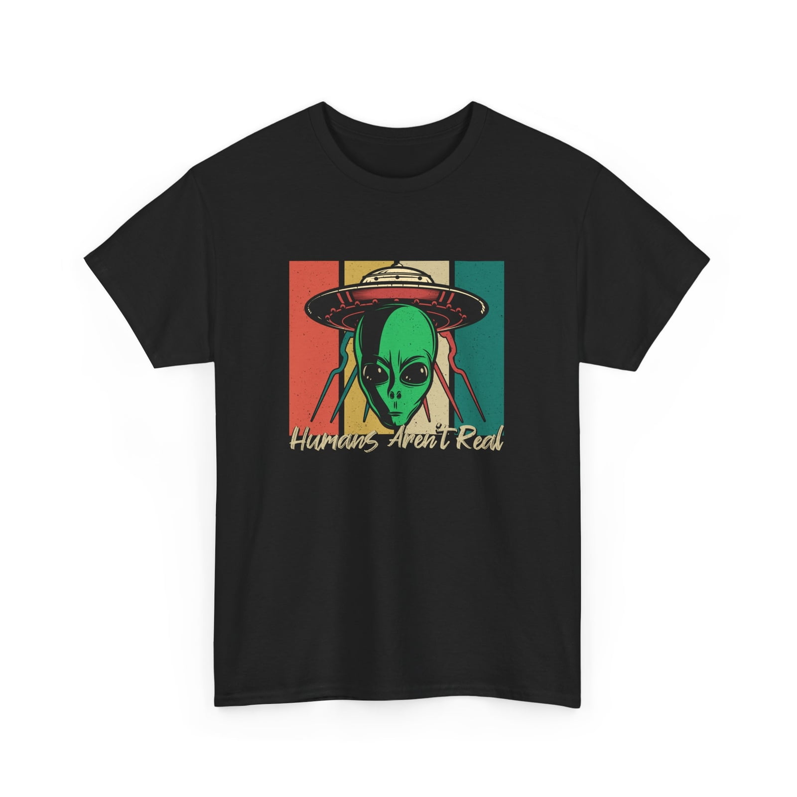 Alien Life T-Shirt | UFO Graphic Tee | Cool Sci-Fi Streetwear - Walmart.com