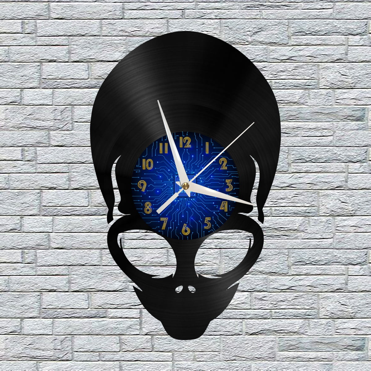 Alien Lover Decoration Vinyl Wall Clock, Vinyl Record Clock Wall Art ...
