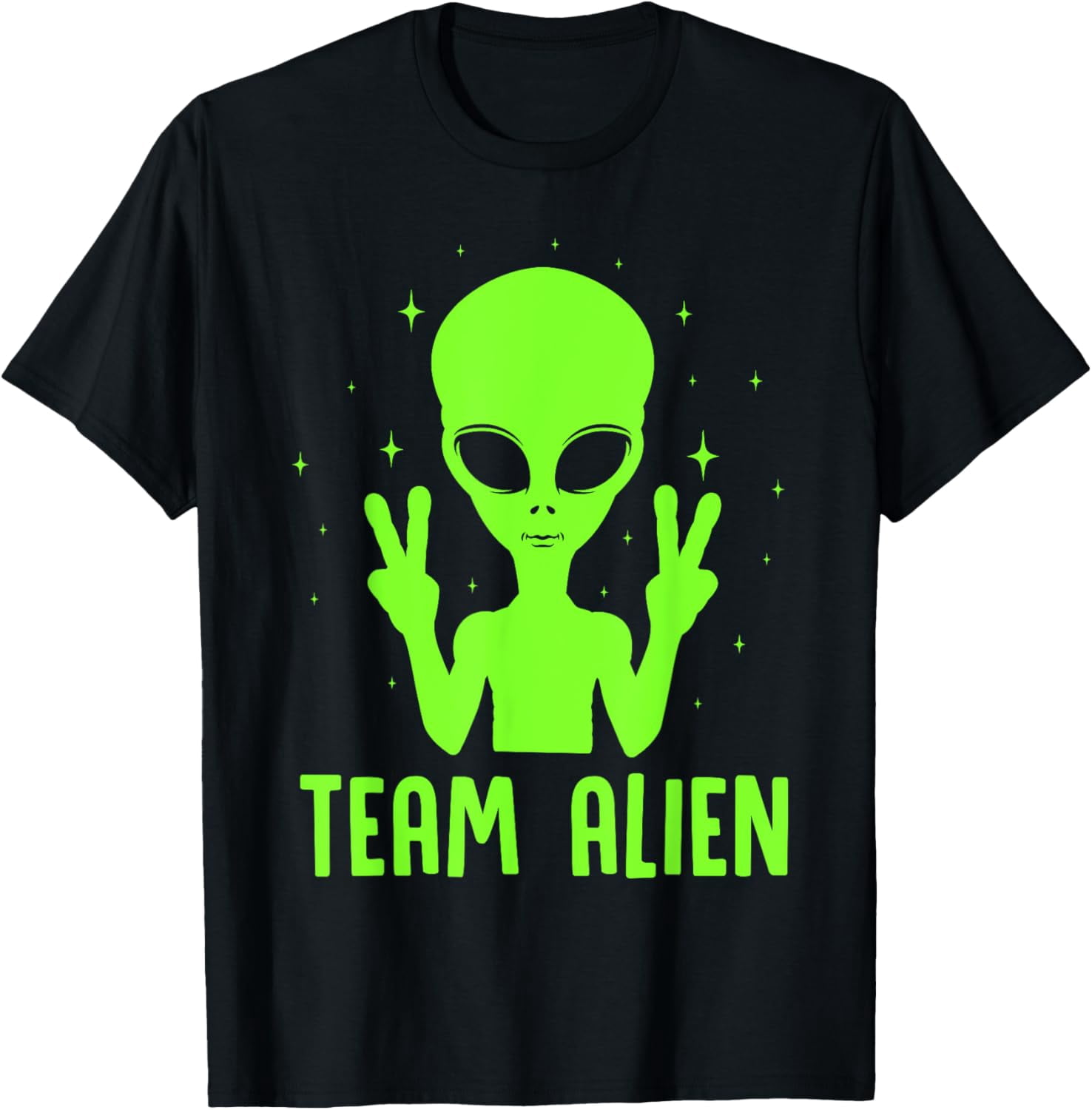 Alien Lover Funny UFO Abduction Team Alien Men Women Kids T-Shirt ...