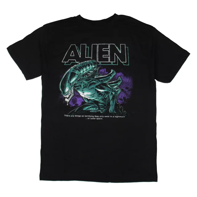Alien Mens Xenomorph Outer Space Horror Adult Short Sleeve T Shirt